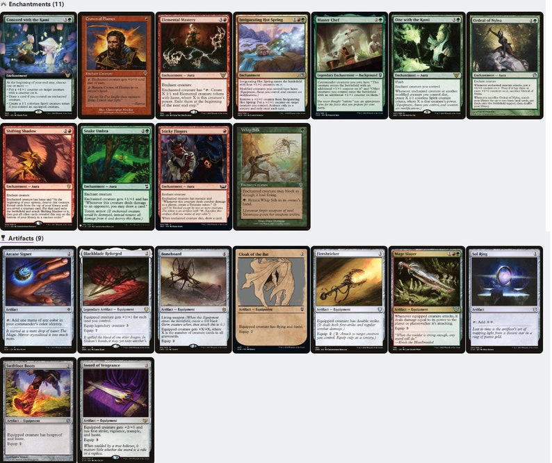 Chishiro, the Scattered Blade Modified Creatures Counters Auras ...