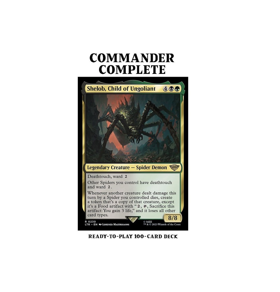 Shelob, Child of Ungoliant Lotr SPIDERS FOOD Magic MTG Custom Commander ...