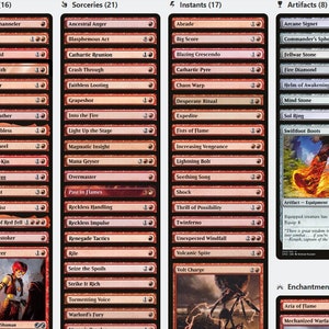 Urabrask / the Great Work RED SPELLS BURN Magic Mtg Custom Commander ...