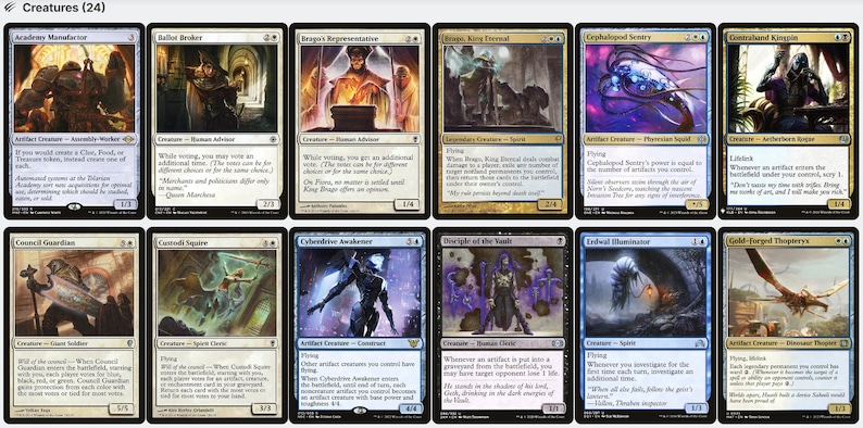 Tivit, Seller of Secrets RIGGED VOTING TOKENS Magic Mtg Custom ...