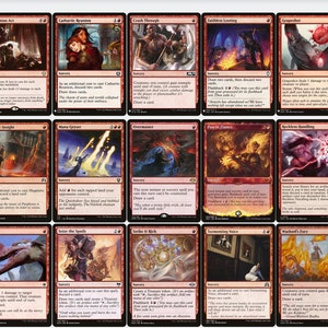 Urabrask / the Great Work RED SPELLS BURN Magic Mtg Custom Commander ...
