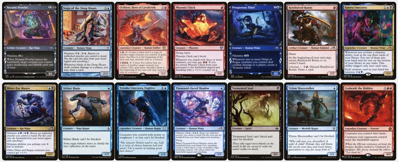 Goro-goro and Satoru NINJAS and HASTE Magic Mtg Commander Deck - Etsy