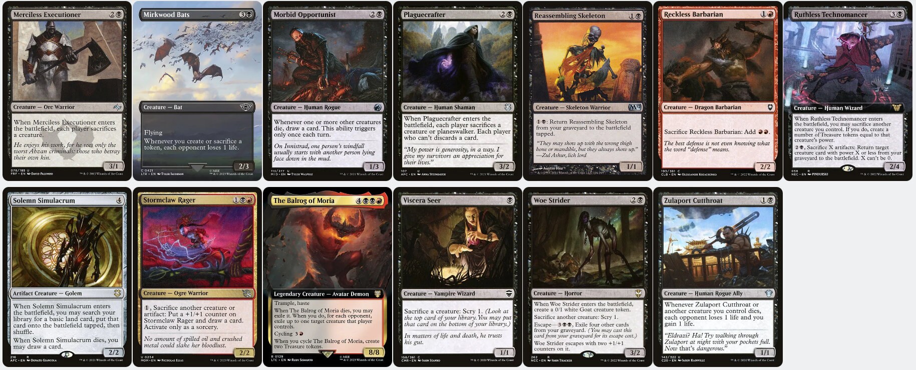 The Balrog, Durin's Bane Lotr SACRIFICE Treasure Magic MTG Custom ...