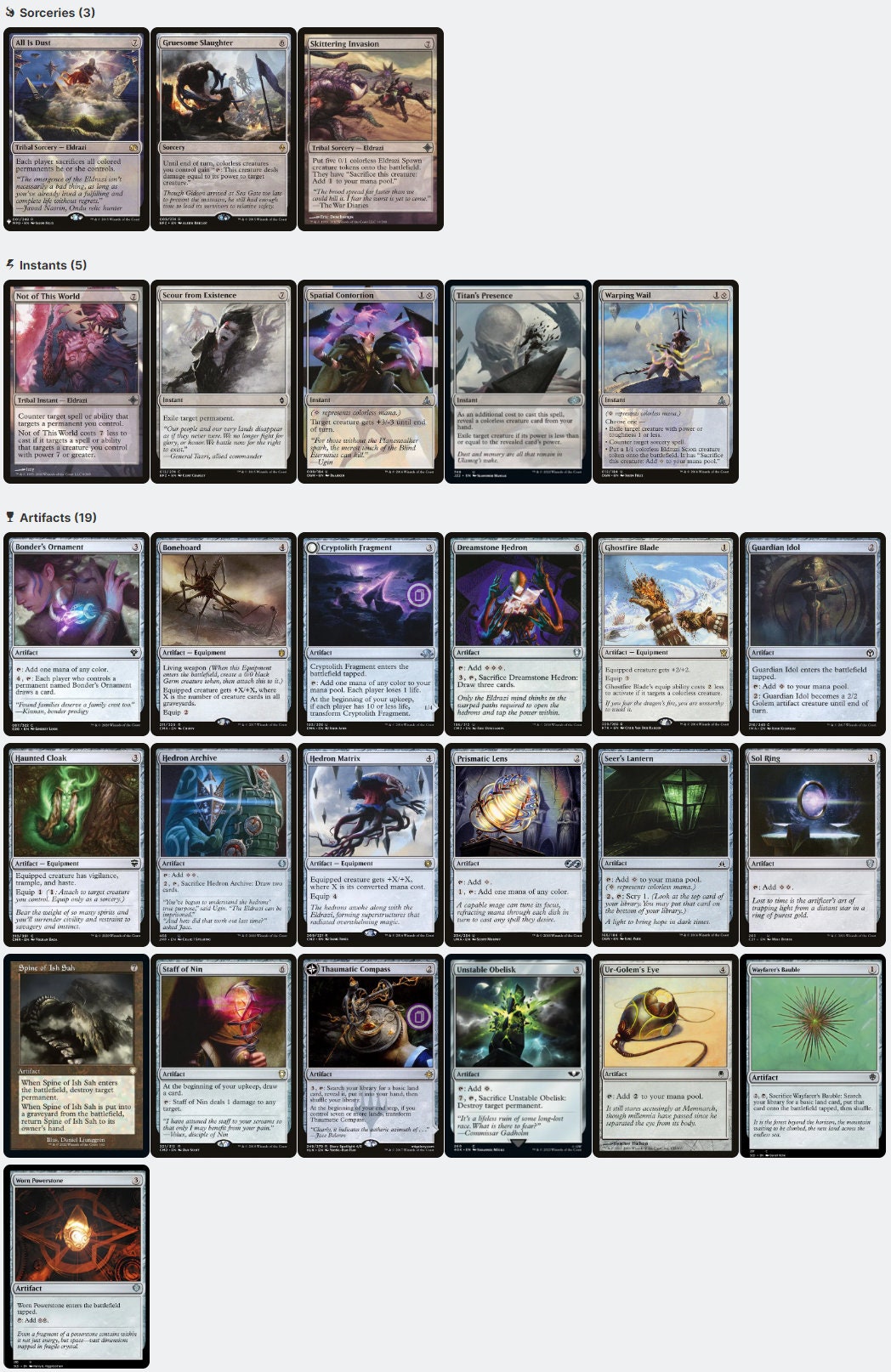 Ultimate Eldrazi Colorless Tribal Four Legendary Commanders Included Magic MTG Commander Deck - Etsy