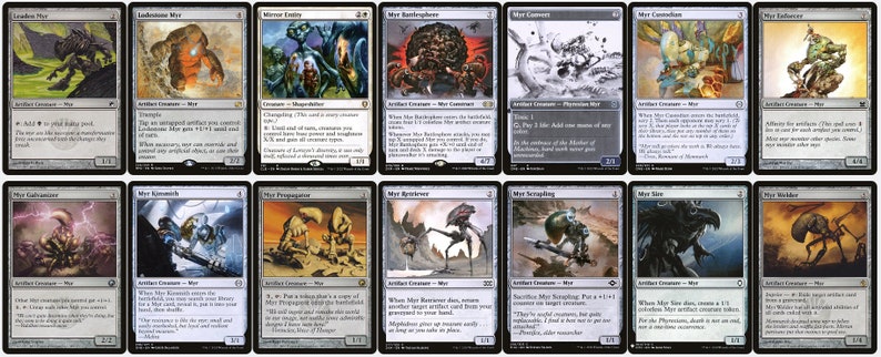 Urtet, Remnant of Memnarch MYR Tribal Five-color Magic Mtg Custom ...