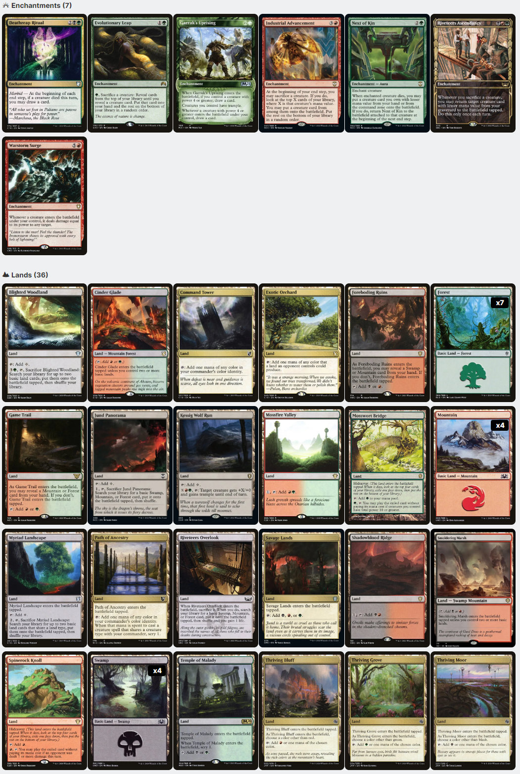 Henzie toolbox Torre Blitz Haste Magic MTG Commander Deck - Etsy