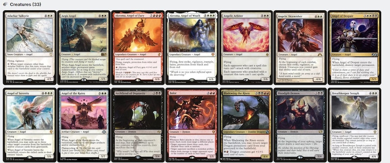 Kaalia of the Vast Angels, Demons, Dragons Magic MTG Commander Deck - Etsy