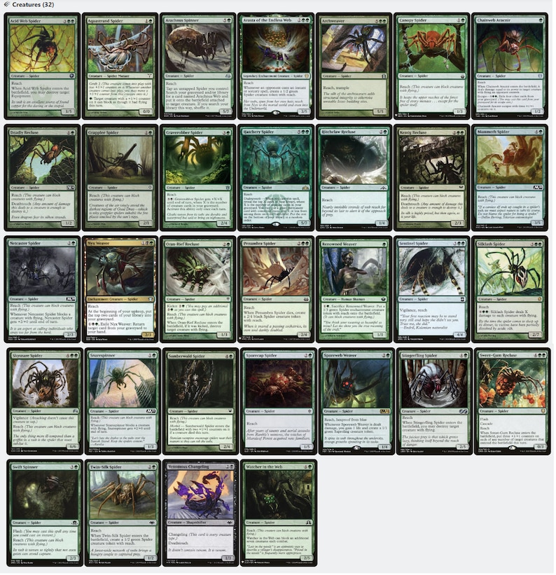 Ishkanah, Grafwidow Spider Tribal Magic MTG Commander Deck - Etsy