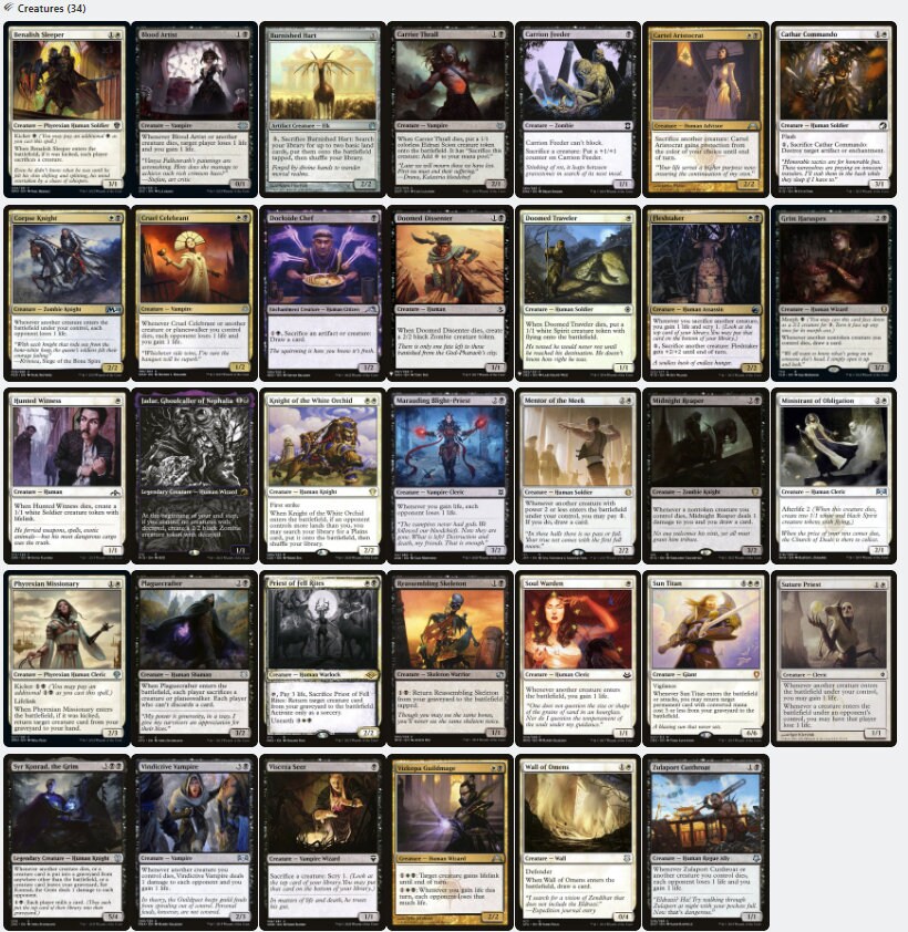 Elas Il-kor, Sadistic Pilgrim Creature Sacrifice Life Drain Magic MTG ...