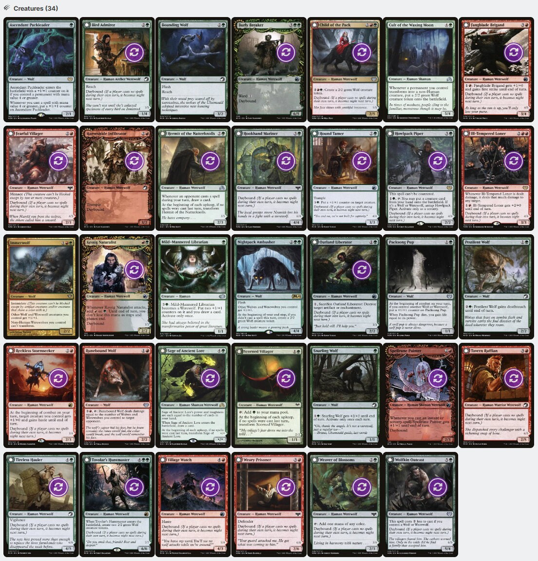 Tovolar, Dire Overlord Werewolves Werewolf Tribal Magic MTG Commander ...