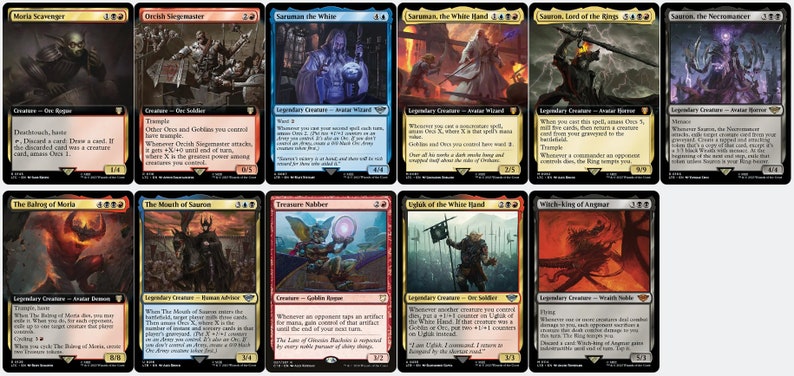 Sauron, the Dark Lord Lotr the Rings Tempts You Magic Mtg Custom ...