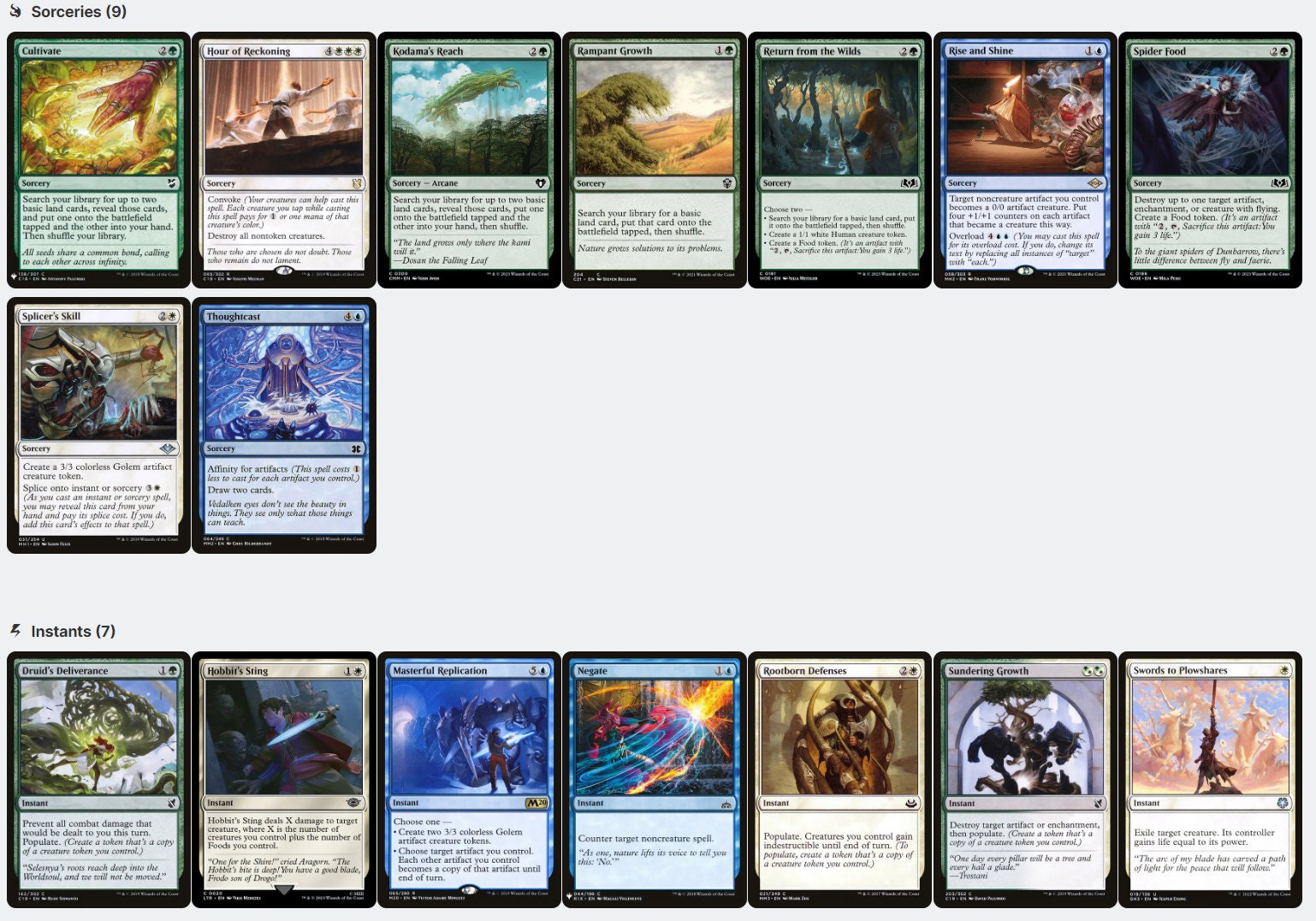 Brenard, Ginger Sculptor FOOD GOLEM TOKENS Wilds of Eldraine Magic Mtg ...