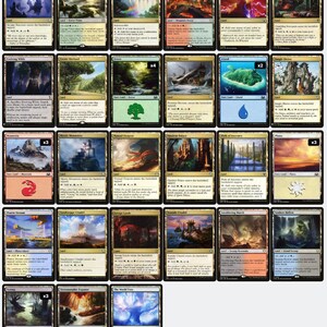 Omnath, Locus of All - Gold Cards Five Color Magic MTG Commander Deck ...