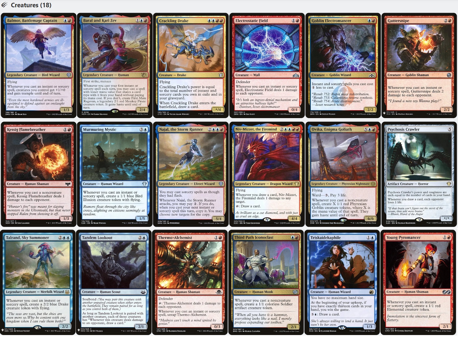 Niv-mizzet, Parun CARD DRAW Instant Sorcery Magic Mtg Custom Commander ...