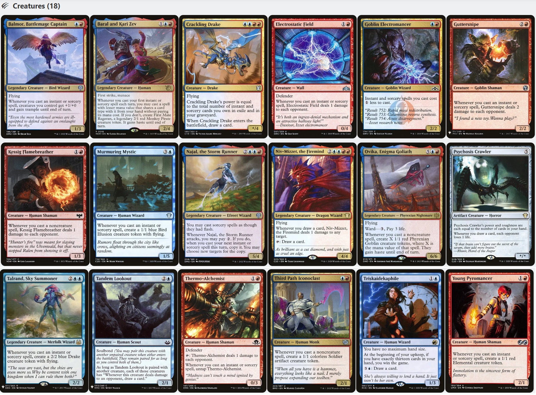 Niv-mizzet, Parun CARD DRAW Instant Sorcery Magic Mtg Custom Commander ...