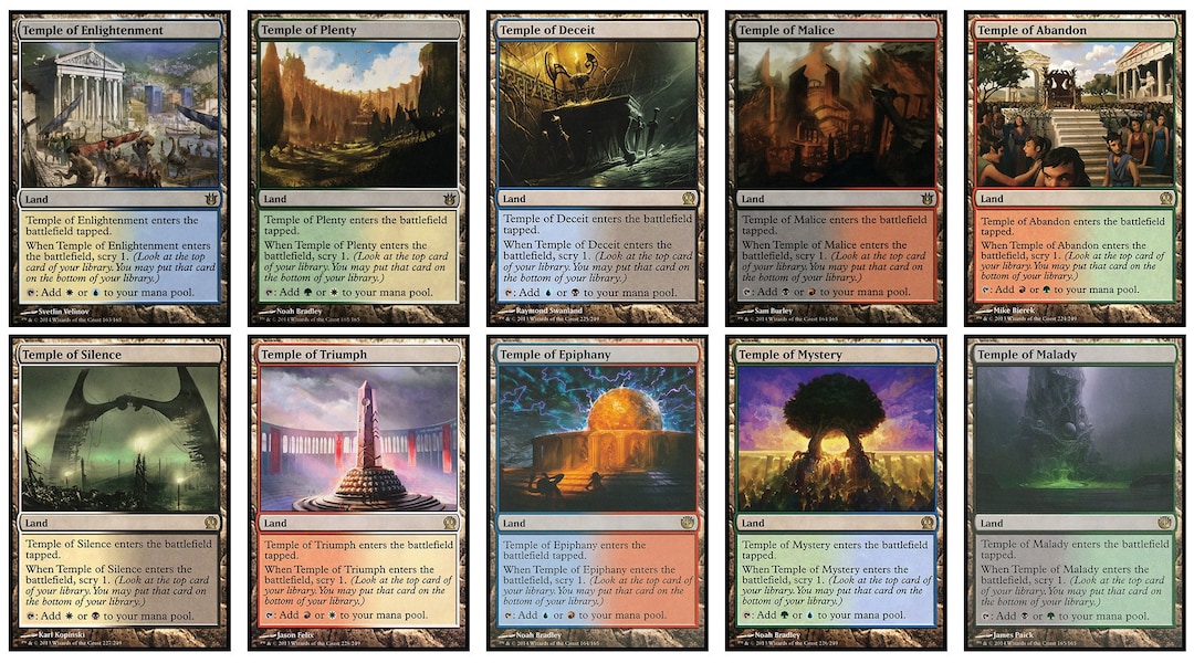 Set of All 10 Scrylands Magic: the Gathering MTG Commander EDH Scry ...