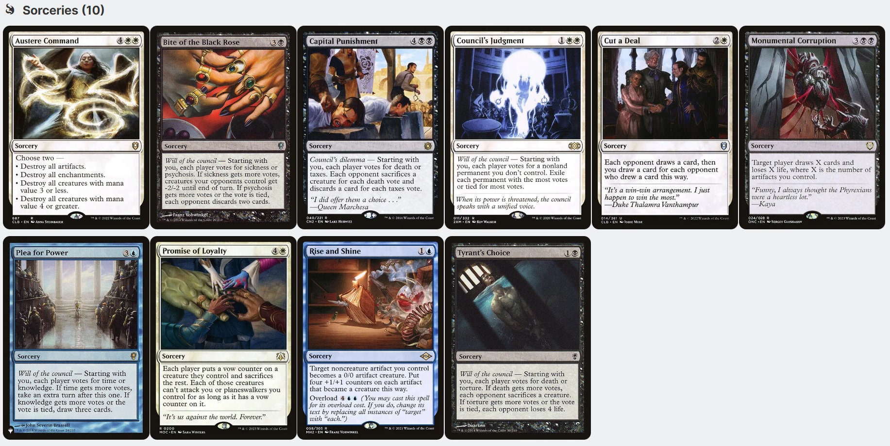 Tivit, Seller of Secrets RIGGED VOTING TOKENS Magic Mtg Custom ...