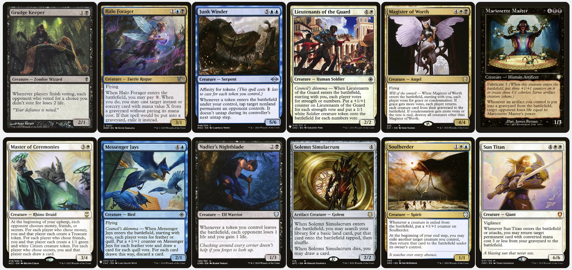 Tivit, Seller of Secrets RIGGED VOTING TOKENS Magic Mtg Custom ...