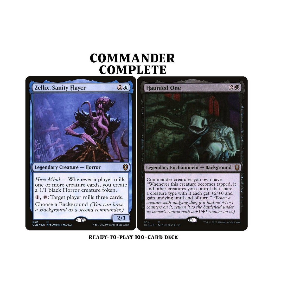Zellix, Sanity Flayer and Haunted One HORROR MILL Magic MTG Commander ...