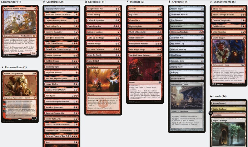 Ragavan, Nimble Pilferer PIRATES and TREASURE Magic MTG Custom ...