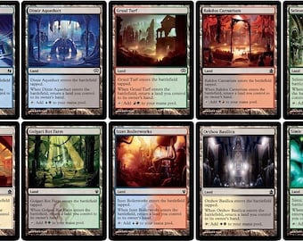 Set of All 10 Trilands Magic: the Gathering MTG Commander EDH Tri-land ...