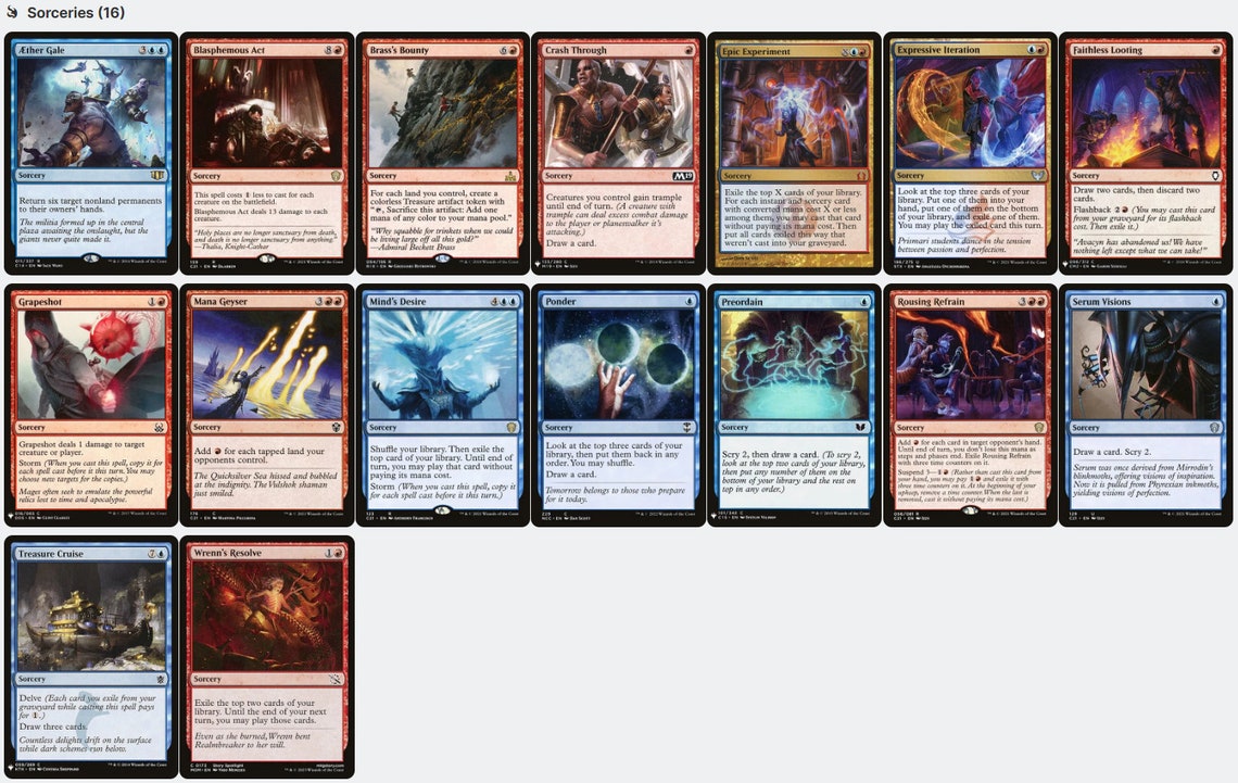 Veyran, Voice of Duality MAGECRAFT SPELLS Izzet Magic Mtg Custom ...