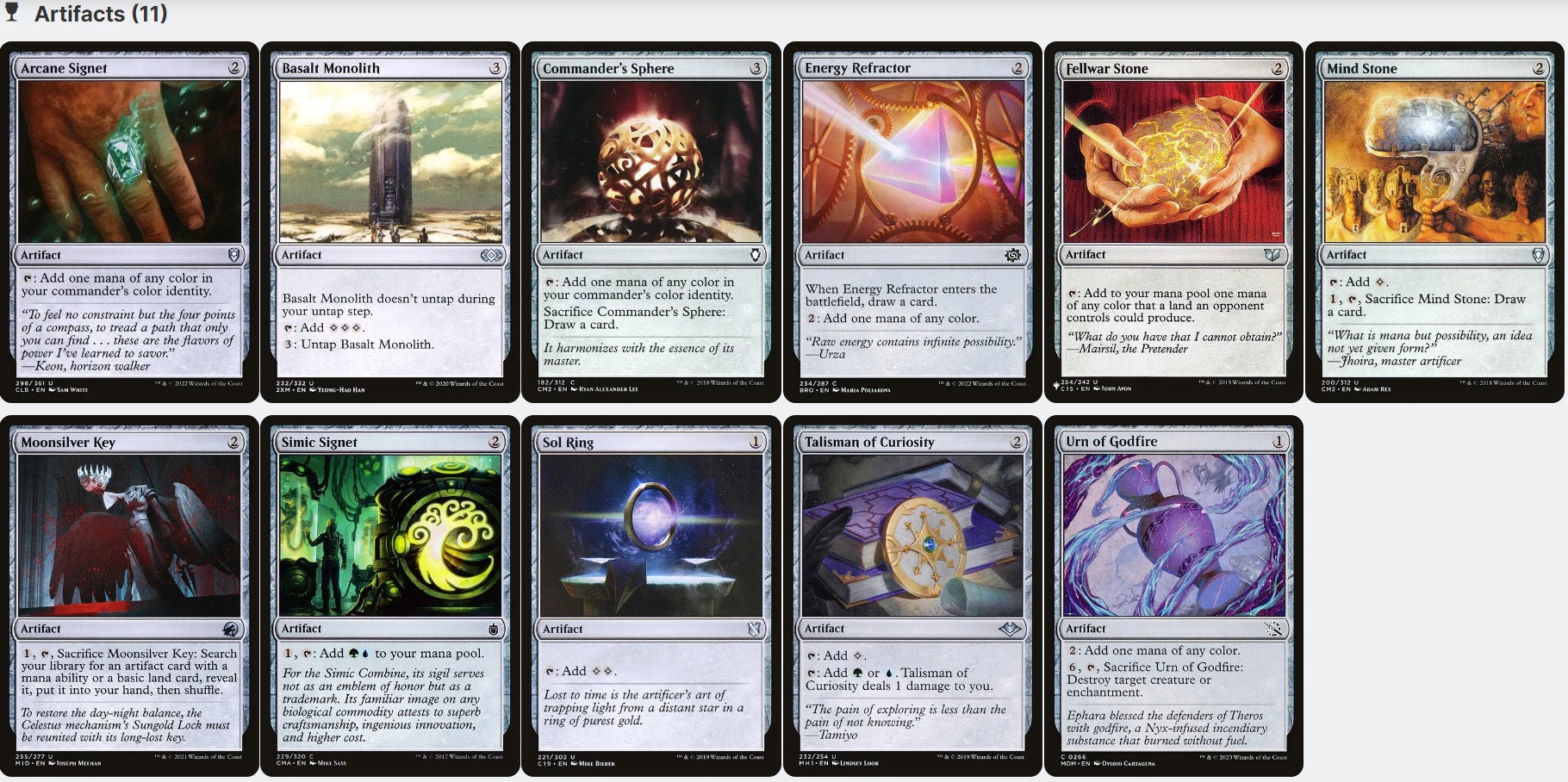 Kinnan Bonder Prodigy MANA ROCKS Magic Mtg Custom Commander - Etsy UK