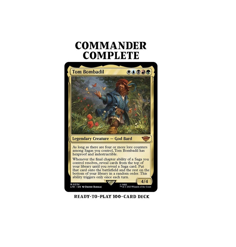 Tom Bombadil Lotr SAGA ENCHANTRESS Five-color Magic MTG Custom ...