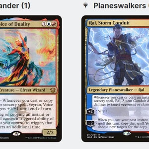 Veyran, Voice of Duality MAGECRAFT SPELLS Izzet Magic Mtg Custom ...