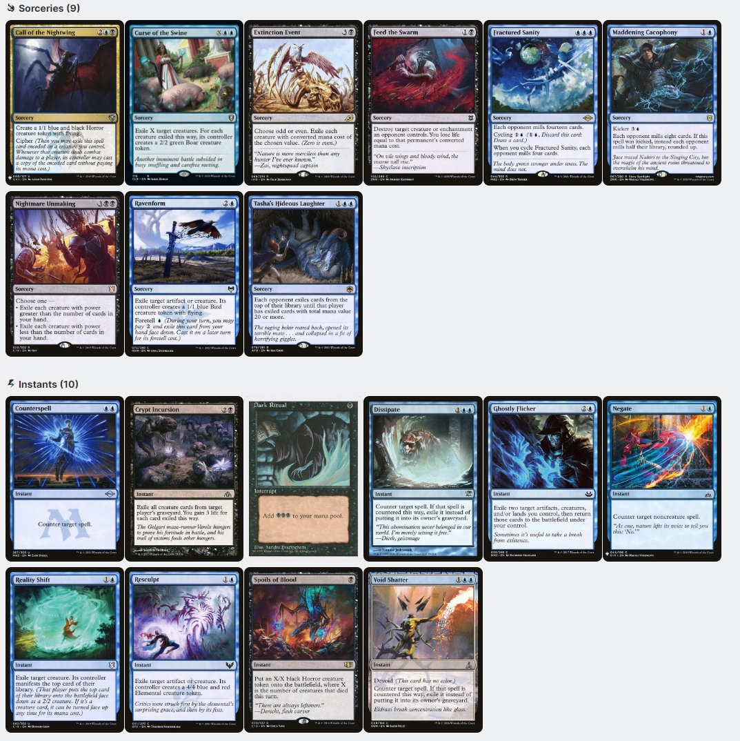 Umbris, Fear Manifest Nightmare Horror Tribal Mill Exile Magic MTG ...