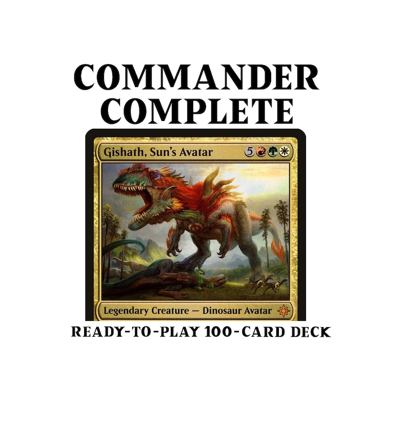 Gishath, Sun's Avatar DINOSAUR Tribal Magic MTG Custom Commander Deck ...