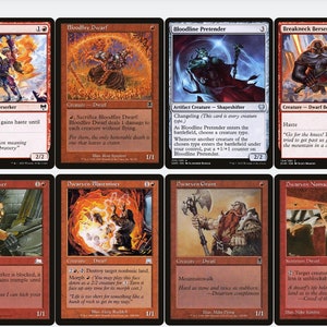 Magda, Brazen Outlaw DWARVES DRAGONS TREASURE Magic Mtg Custom ...
