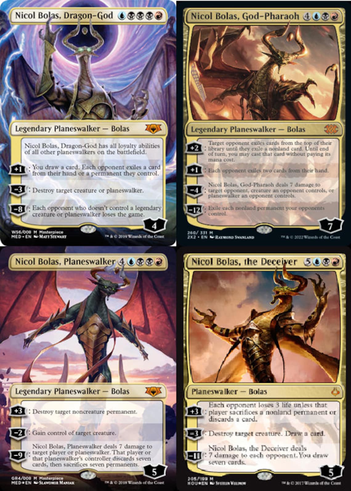 Nicol Bolas the Ravager Ultimate Bolas Superfriends With FIVE - Etsy