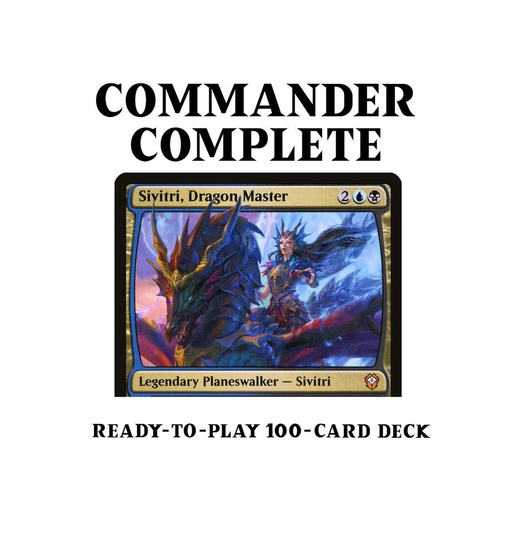 Sivitri, Dragon Master DRAGON TRIBAL Magic MTG Custom Commander Deck - Etsy