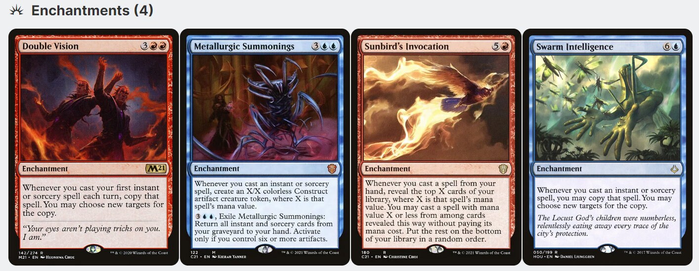 Veyran, Voice of Duality MAGECRAFT SPELLS Izzet Magic Mtg Custom ...