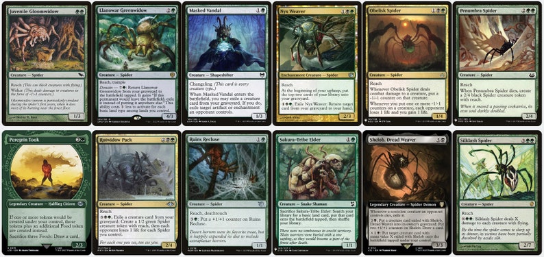 Shelob, Child of Ungoliant Lotr SPIDERS FOOD Magic MTG Custom Commander ...