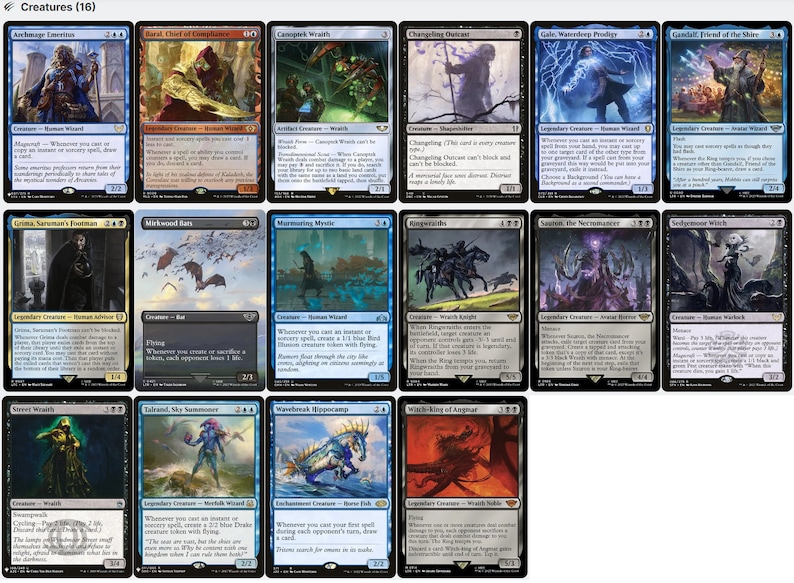 Lord of the Nazgul Lotr INSTANTS and SORCERIES Magic MTG Custom ...