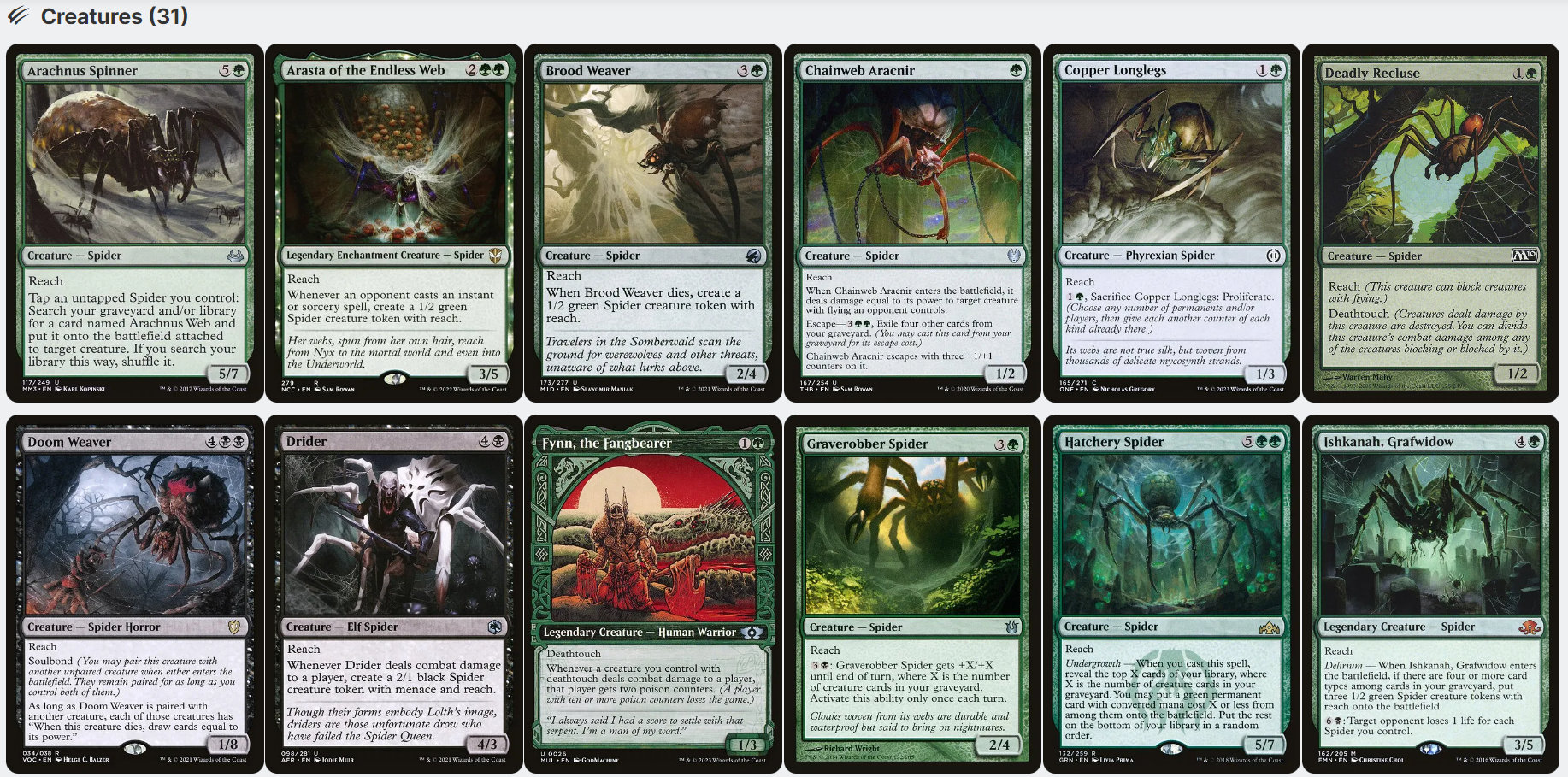 Shelob, Child of Ungoliant Lotr SPIDERS FOOD Magic MTG Custom Commander ...