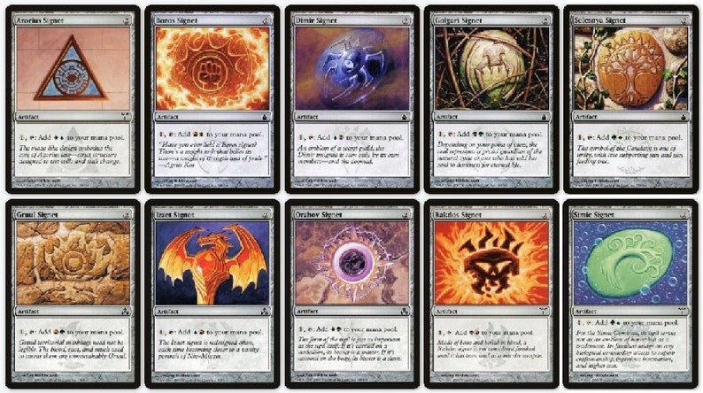 Set of All 10 Signets Magic: the Gathering MTG Commander EDH Signet - Etsy