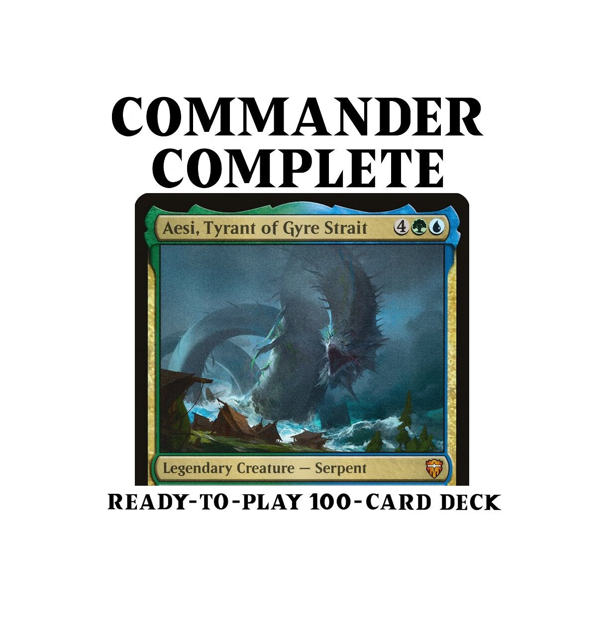 Aesi, Tyant of Gyre Strait LANDS RAMP Mana Simic Magic MTG Custom Commander Deck - Etsy