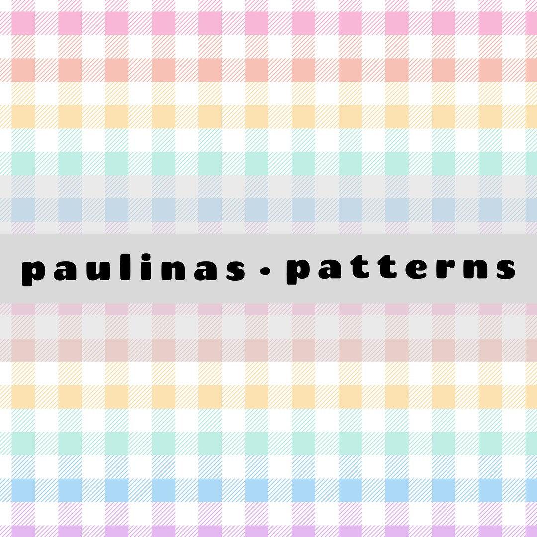 Pastel Gingham Seamless Pattern: Colorful Repeat Design (digital ...
