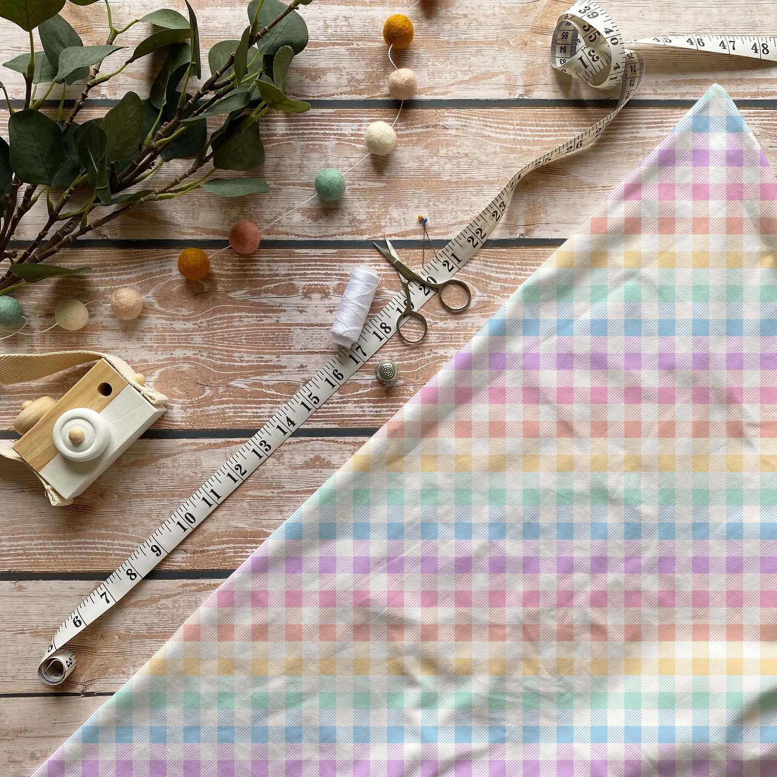 Pastel Gingham Seamless Pattern, Colorful Gingham Repeat Pattern ...