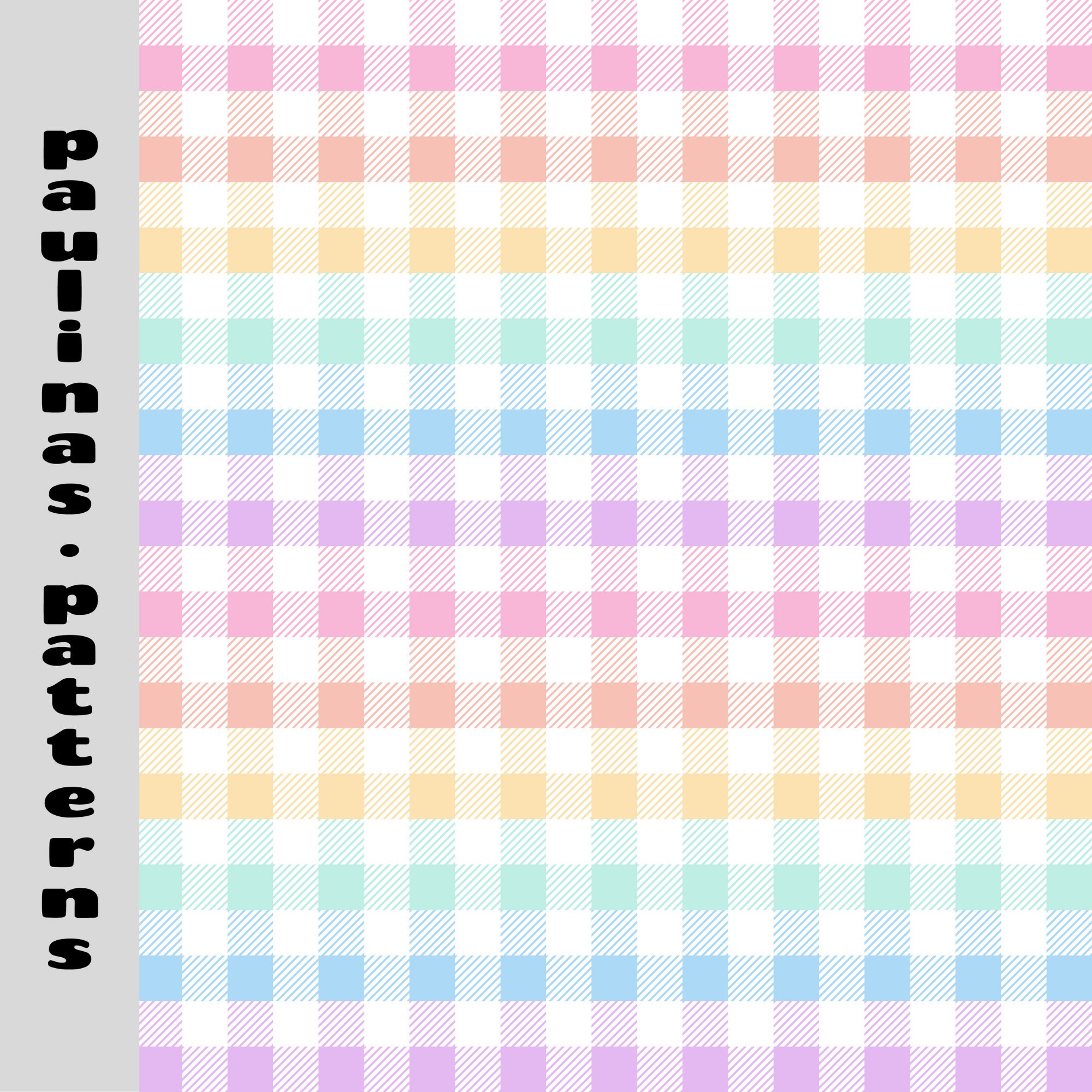 Pastel Gingham Seamless Pattern Colorful Gingham Repeat - Etsy