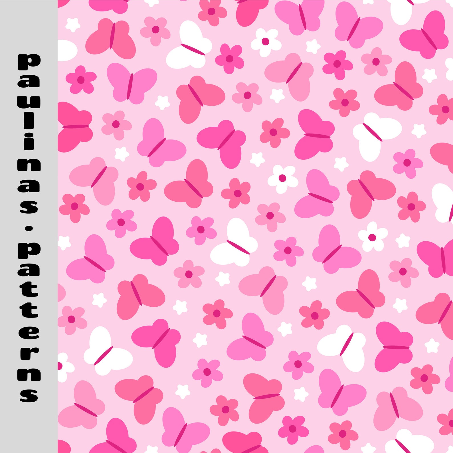 Pink Butterfly Seamless Pattern, Butterfly Repeat Pattern, Pink ...