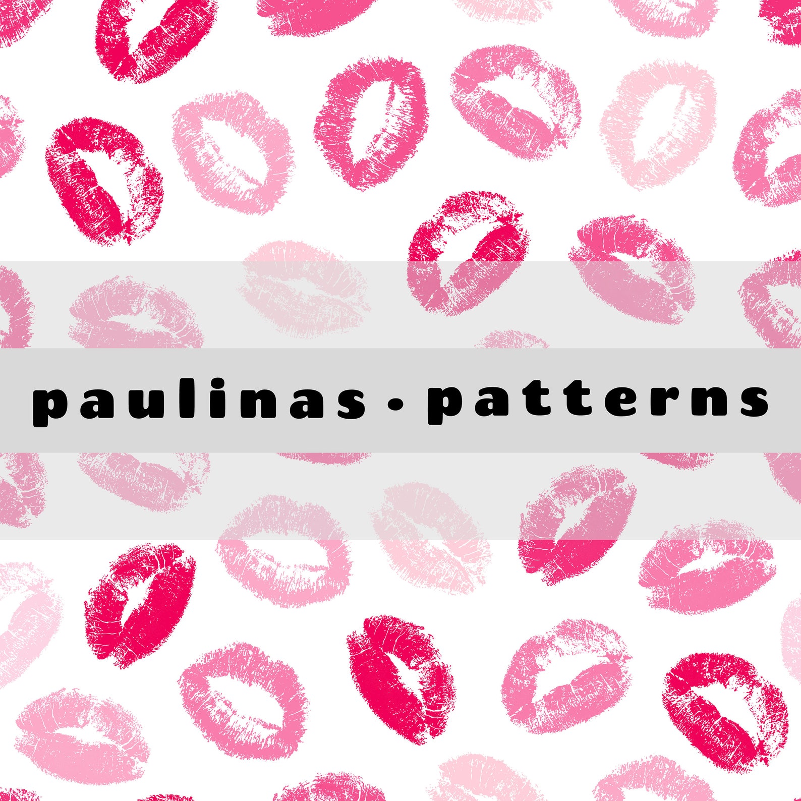 Lipstick Kiss Seamless Pattern, Lipstick Kiss Repeat Pattern, Kisses ...