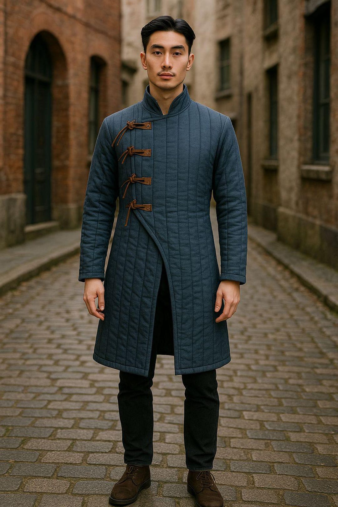 Medieval Blue Gambeson Knight Armor Costumes Dress for Theater Jacket ...