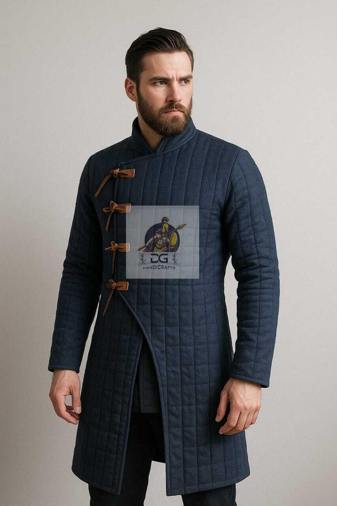 Medieval Blue Gambeson Knight Armor Costumes Dress for Theater Jacket ...