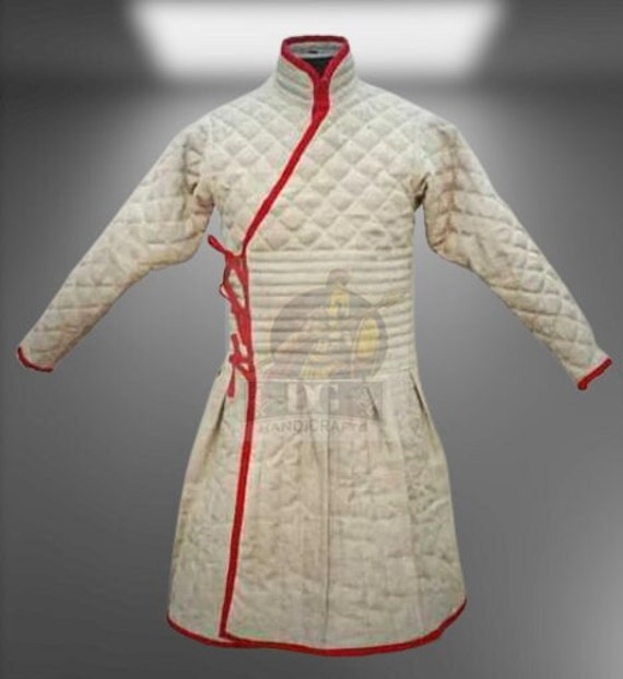 Gambeson White Color Padded Armor Medieval & Renaissance - Etsy