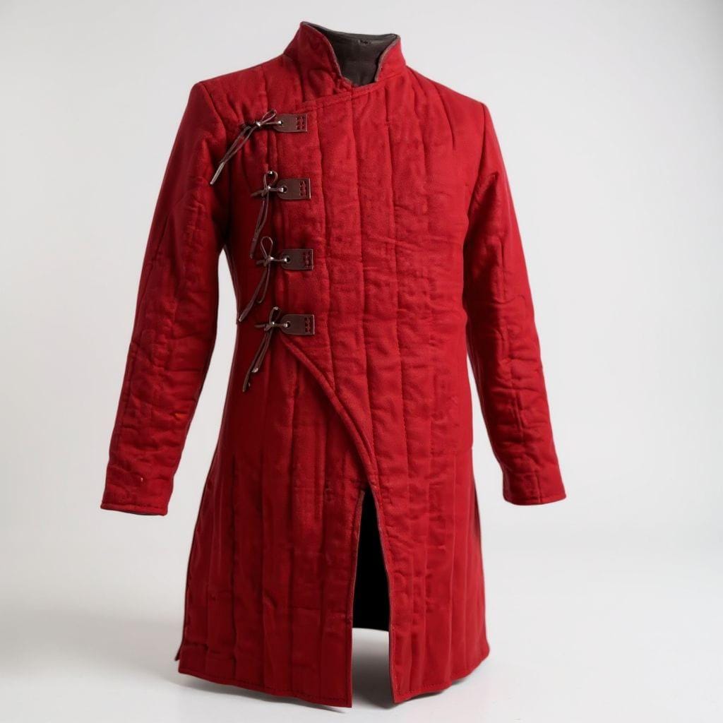 Medieval Red Gambeson Knight Armor Costumes Dress for Theater Jacket ...