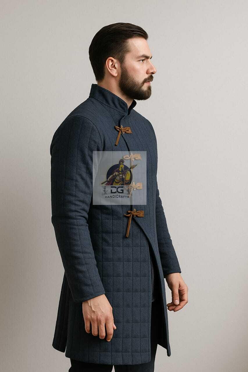Medieval Blue Gambeson Knight Armor Costumes Dress for Theater Jacket ...
